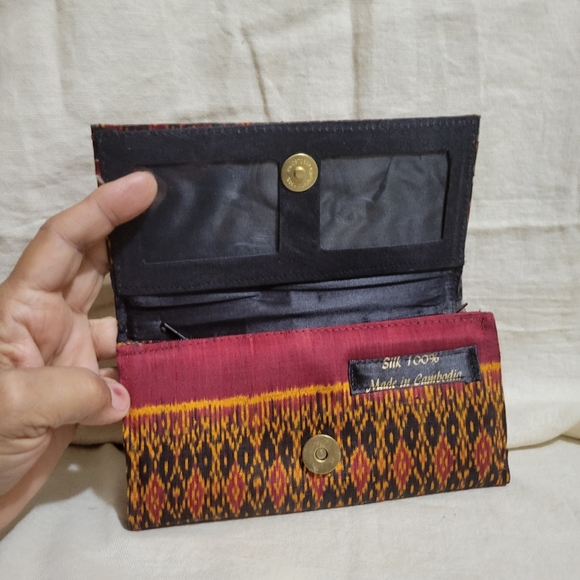 Made In Cambodia | Bags | Vintage Cambodian Handmade Silk Fabric ...